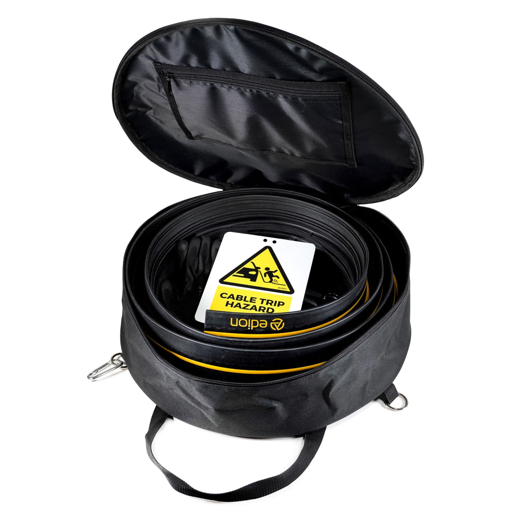 Outdoor Cable Protector for EV Charging Cable, Warning Sign & EV Cable ...